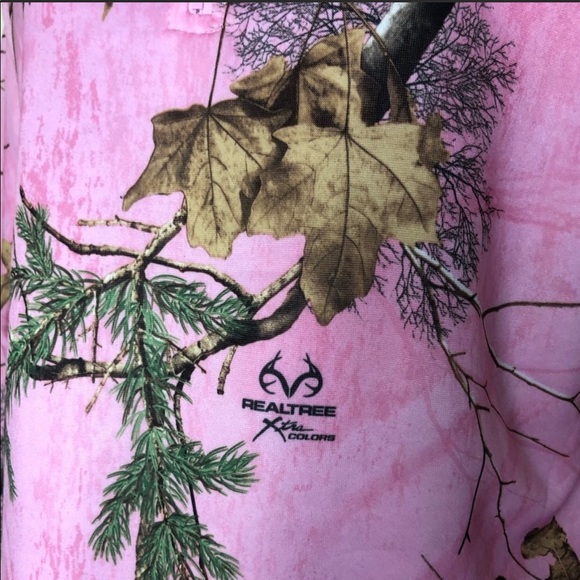 Realtree | Tops | Realtree Licensed Product Pullover Pink Top | Poshmark